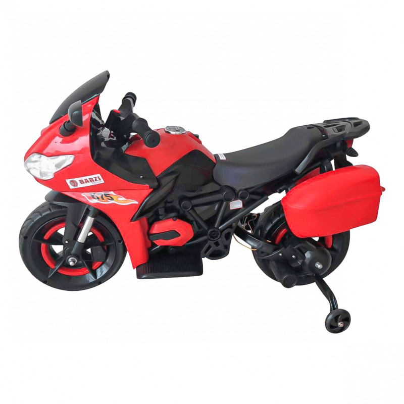 Moto Elétrica Infantil BZ R1 12V Vermelha com Rodinhas de Apoio, Música ...